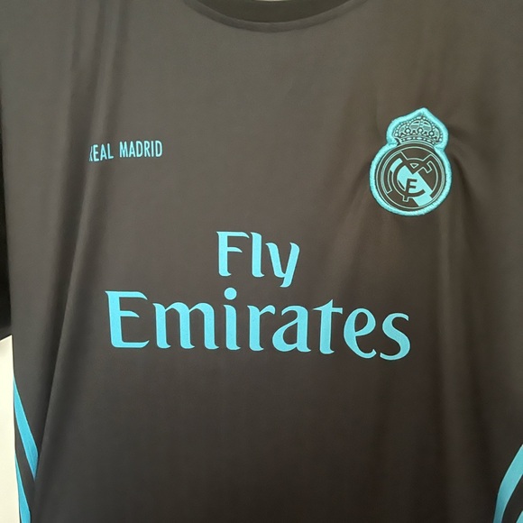 Other | Real Madrid Cristiano Ronaldo 7 Black Jersey Fly Emirates ...